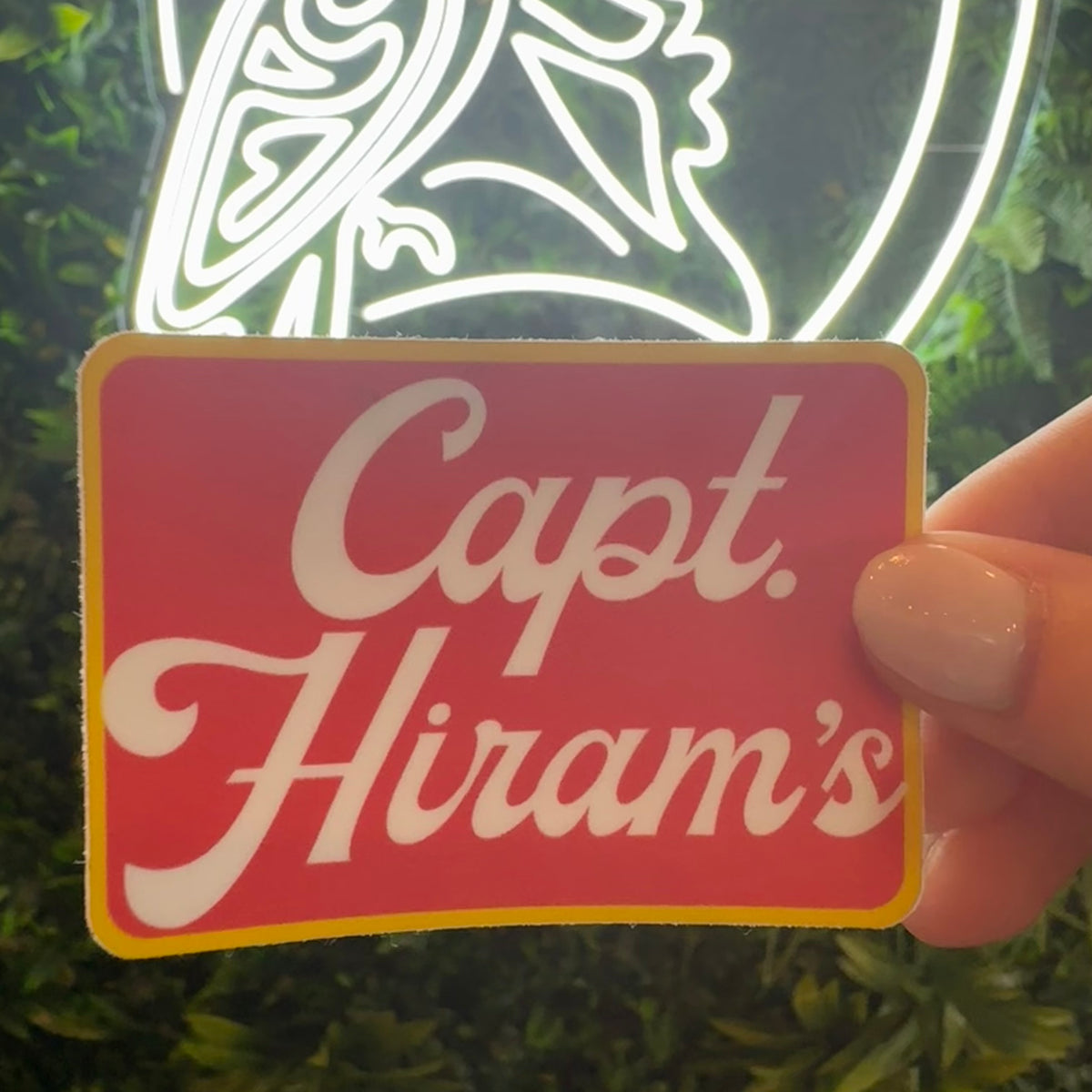 Yellow/Red Capt Hiram's Sticker – CAPT HIRAMS RESORT